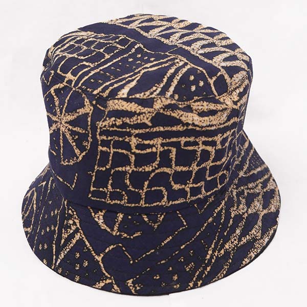 Ndop Fabric African Bucket Hat | Stylish African Headwear